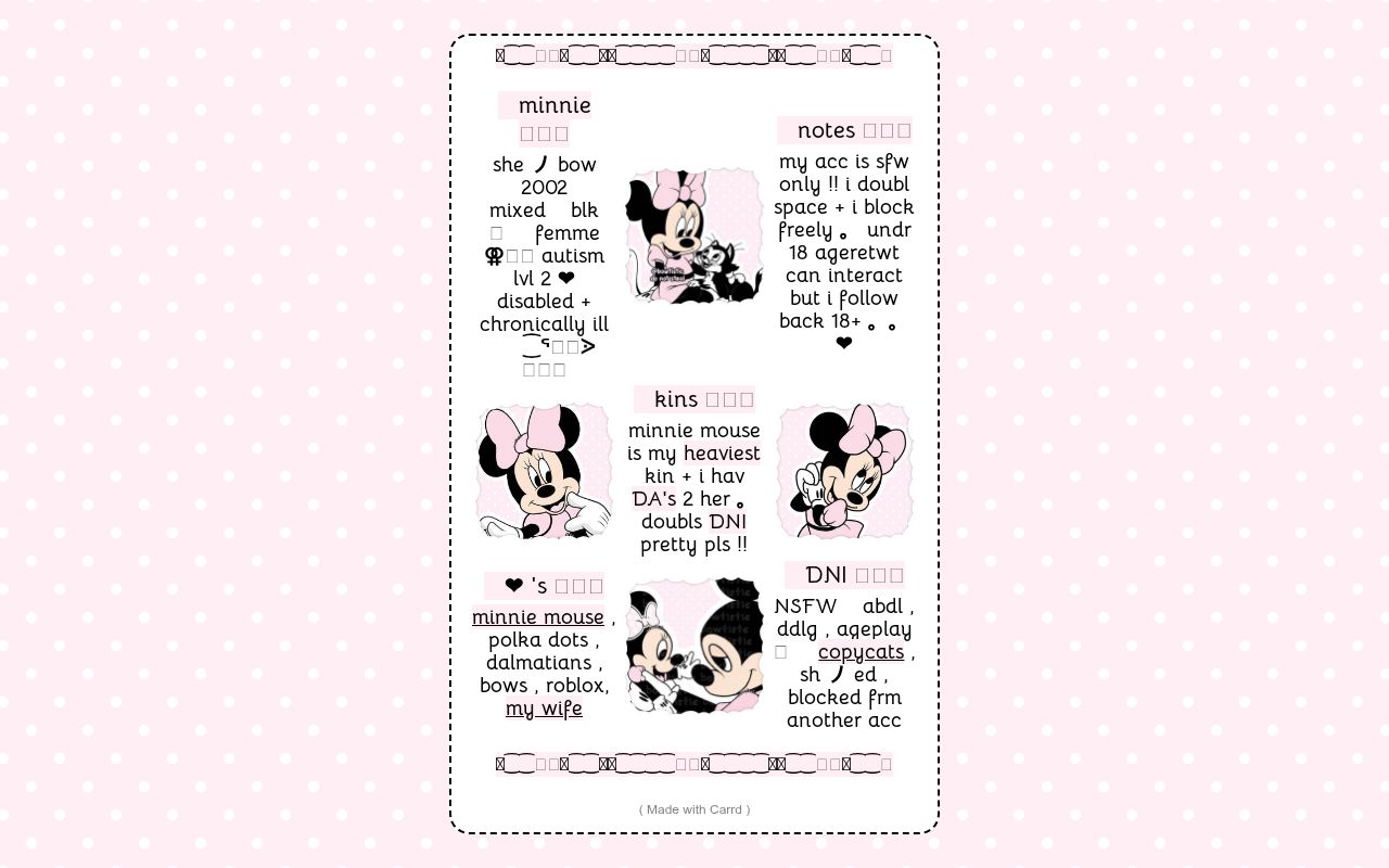 minnie 's bowtique ꒱ྀི